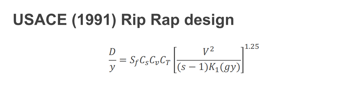 Solved River Engineering:Q1) Design a simple rip-rap | Chegg.com