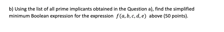 Solved Q1. Consider the minterm expansion expression below | Chegg.com