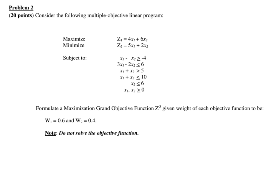 Solved Problem 2 20 Points Consider The Following