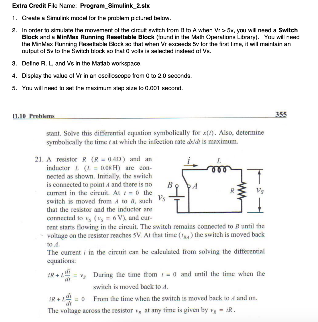 Solved Extra Credit File Name: Program_Simulink_2.slx 1. | Chegg.com