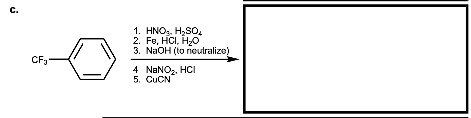 Solved 1. HNO3, H2SO4 2. Fe, HCI, H2O 3. NaOH (to | Chegg.com