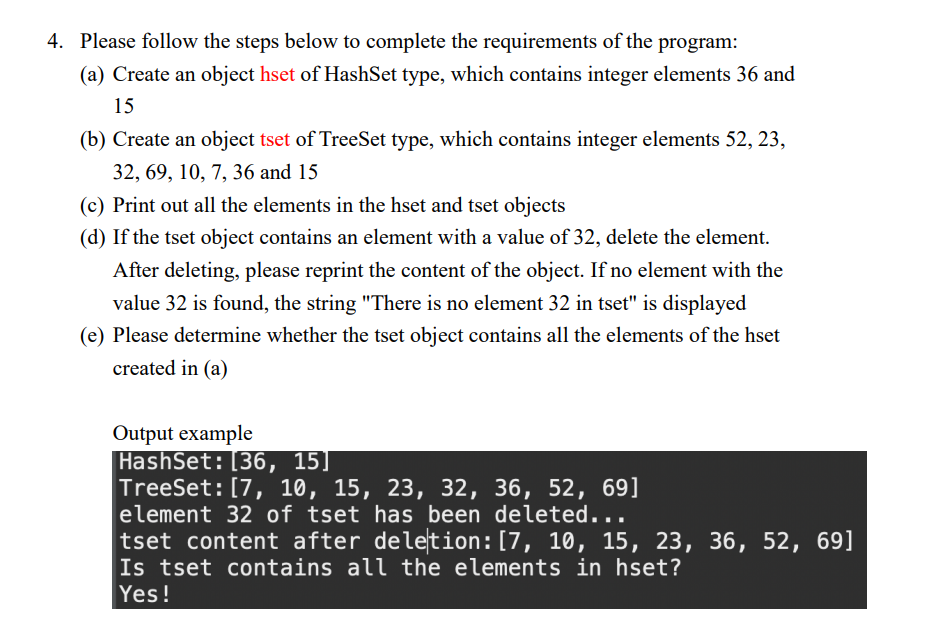 Solved JAVA Please follow the steps below to complete the | Chegg.com