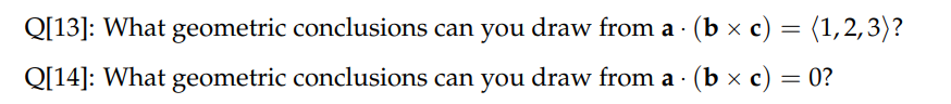 Solved Q[13]: What geometric conclusions can you draw from a | Chegg.com