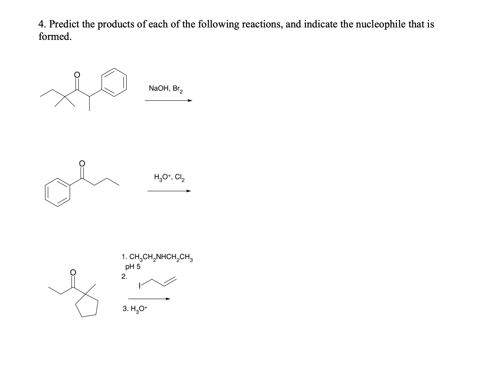 Solved Predict the products of each of the following | Chegg.com