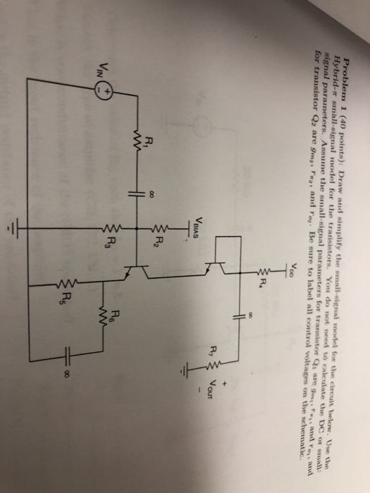 Solved Problem 1 (40 points): Draw and simplify the | Chegg.com