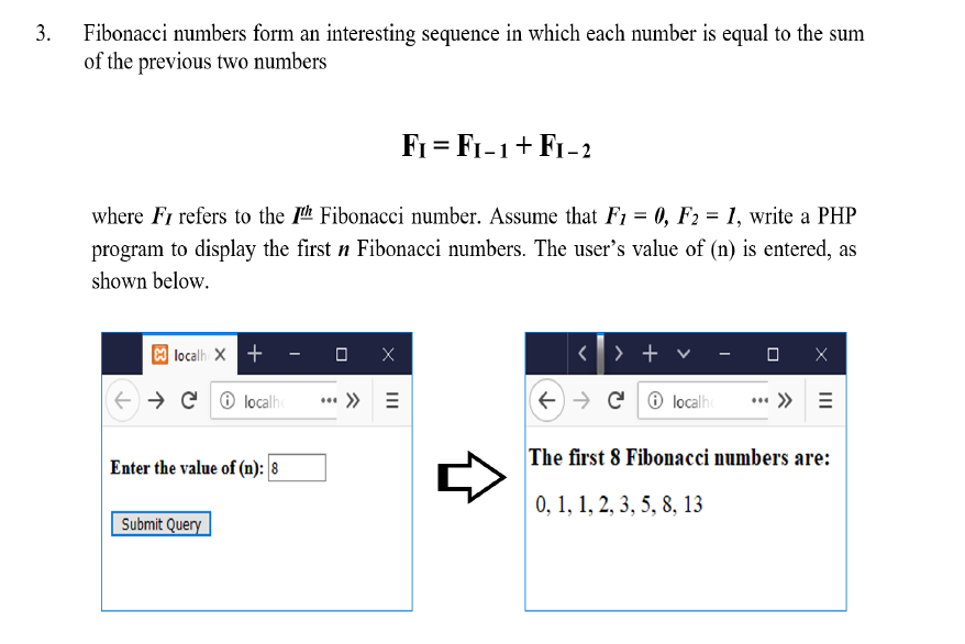 Solved Fibonacci numbers form an interesting sequence in | Chegg.com
