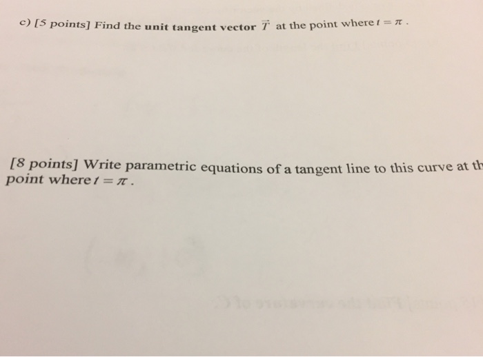 Solved 8. The curve C is defined by the vector function a) [ | Chegg.com
