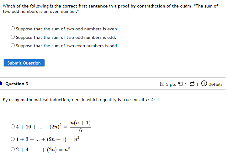 Solved Which of the following is the correct first sentence | Chegg.com