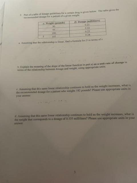 Solved 2. Part of a bble of donafe guidelines for a certain | Chegg.com