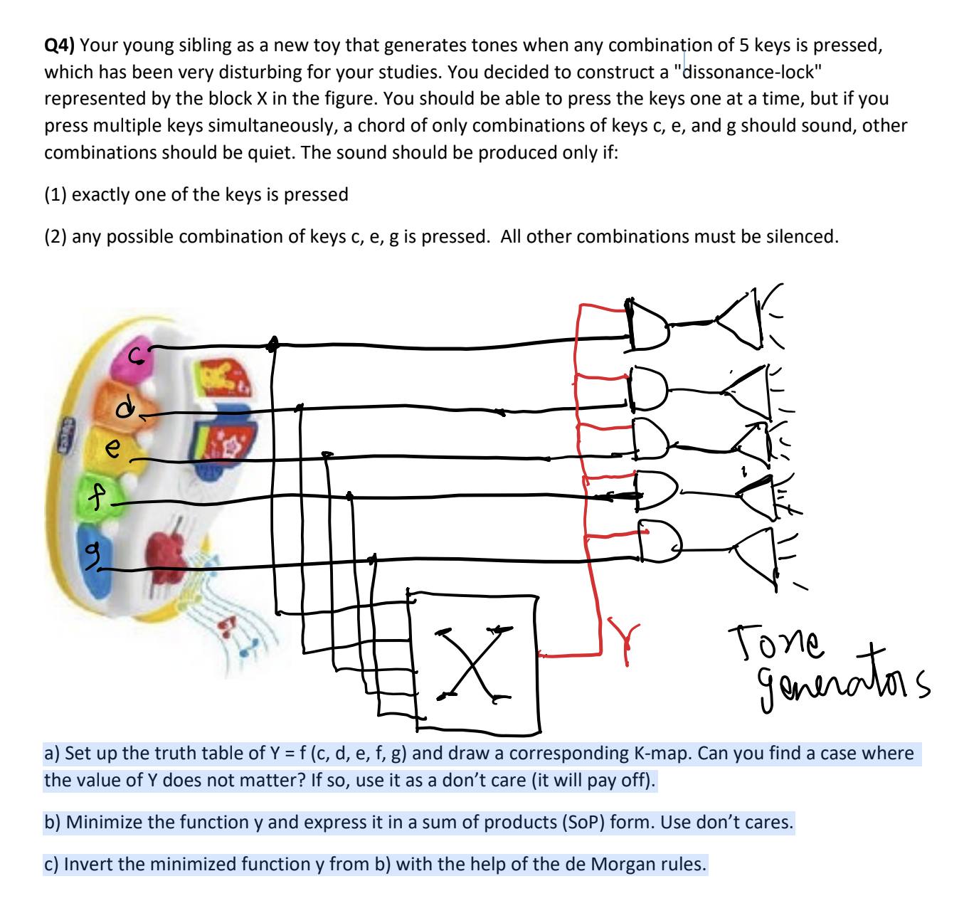 Solved Q4) Your young sibling as a new toy that generates | Chegg.com