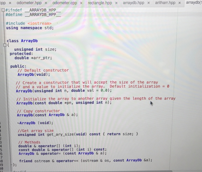 Solved I Have The Program Below Include The Cpp And Hpp And 
