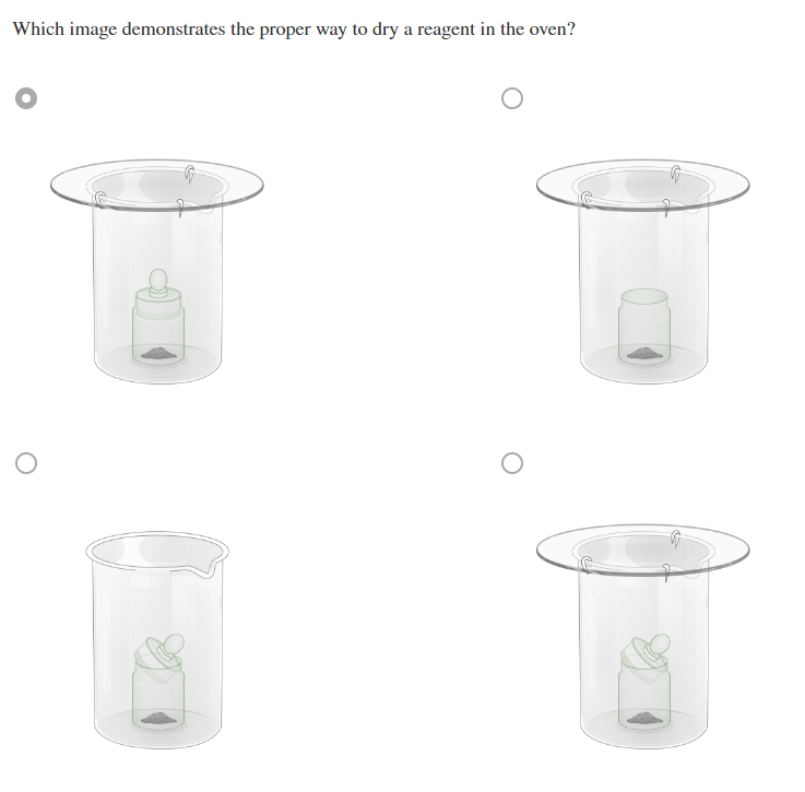 Solved Which image demonstrates the proper way to dry a | Chegg.com