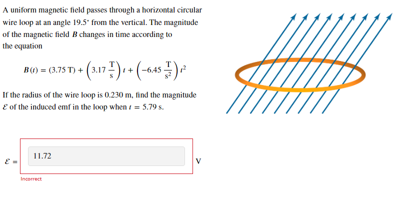 Solved A uniform magnetic field passes through a horizontal | Chegg.com