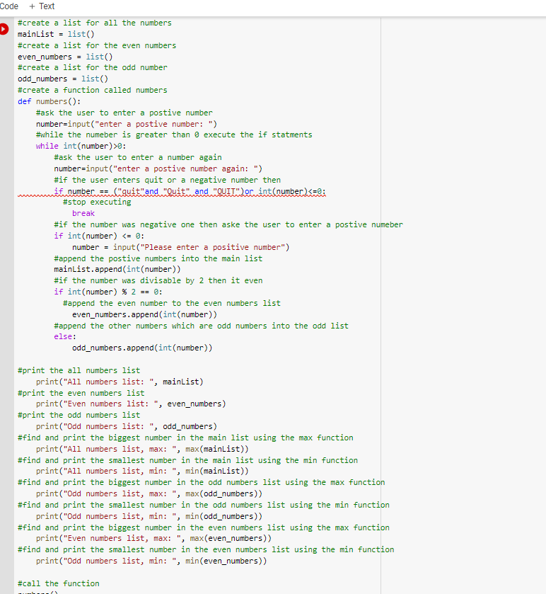 Solved This pyhton code has an error please fix it , It | Chegg.com