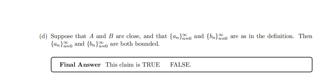 Solved 2. Suppose that A and B are two (non-empty) subsets | Chegg.com