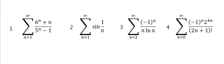 Solved 1.use the Direct Comparison Test to determine the | Chegg.com
