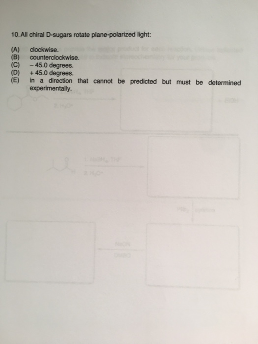 Solved All chiral D-sugars rotate plane-polarized light: | Chegg.com