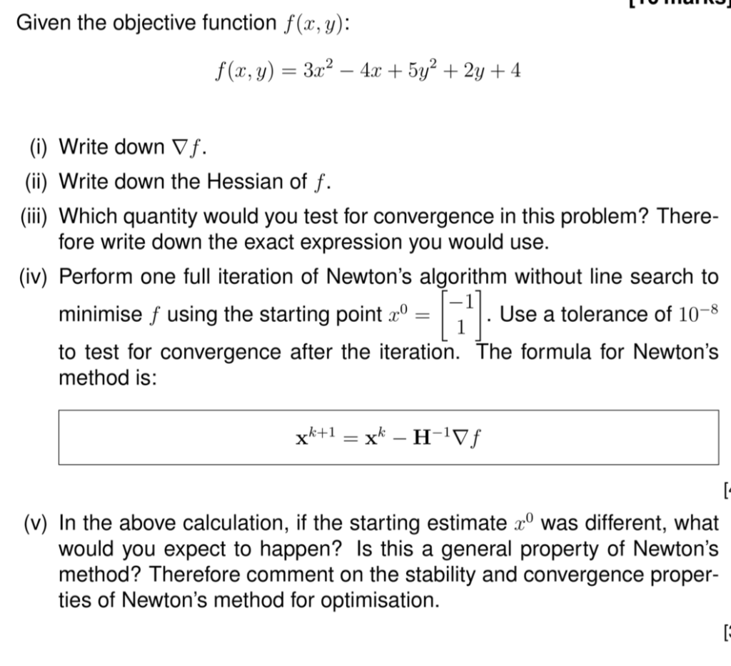 Solved Given The Objective Function F X Y I Write Down