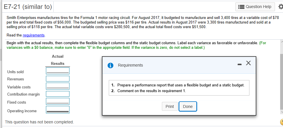 Solved E7-21 (similar to) EQuestion Help Smith Enterprises | Chegg.com Solved E7-21 (similar to) EQuestion Help Smith Enterprises | Chegg.com
