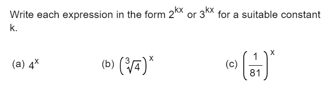 Solved Write each expression in the form 2kx or 3kx for a | Chegg.com