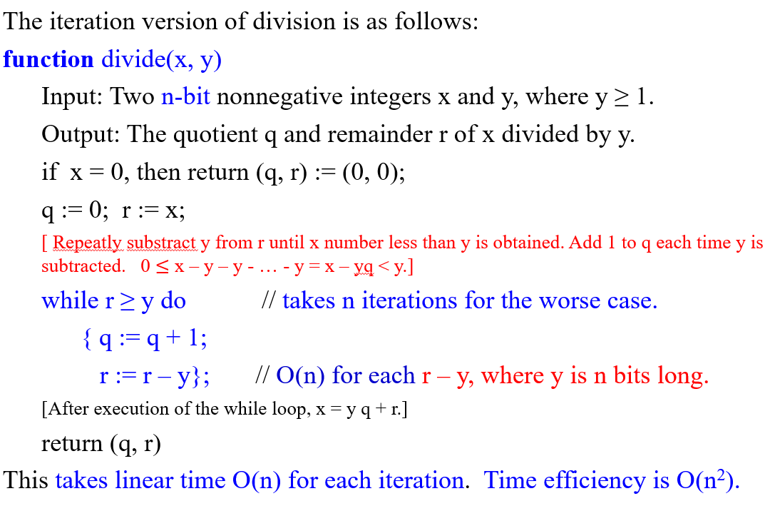 [50 points] Given two algorithms "function divide(x, | Chegg.com