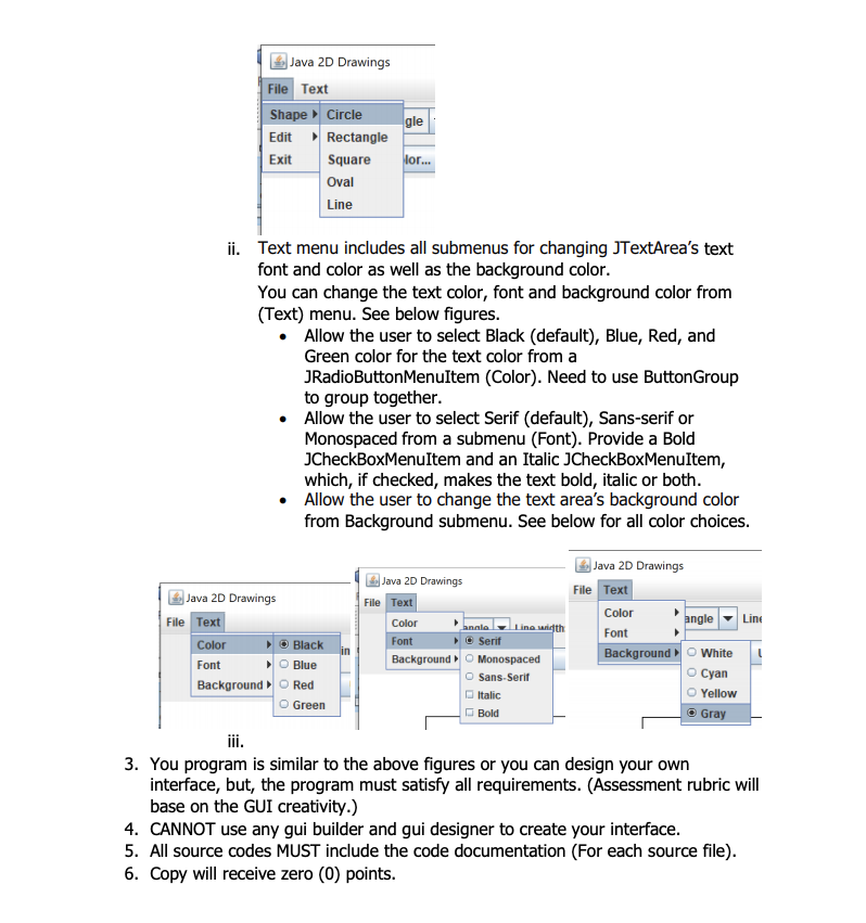 Solved For all programming assignments, include the | Chegg.com