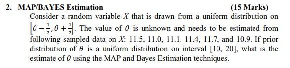 Clarification: 1.) MAP: Maximum a posteriori | Chegg.com