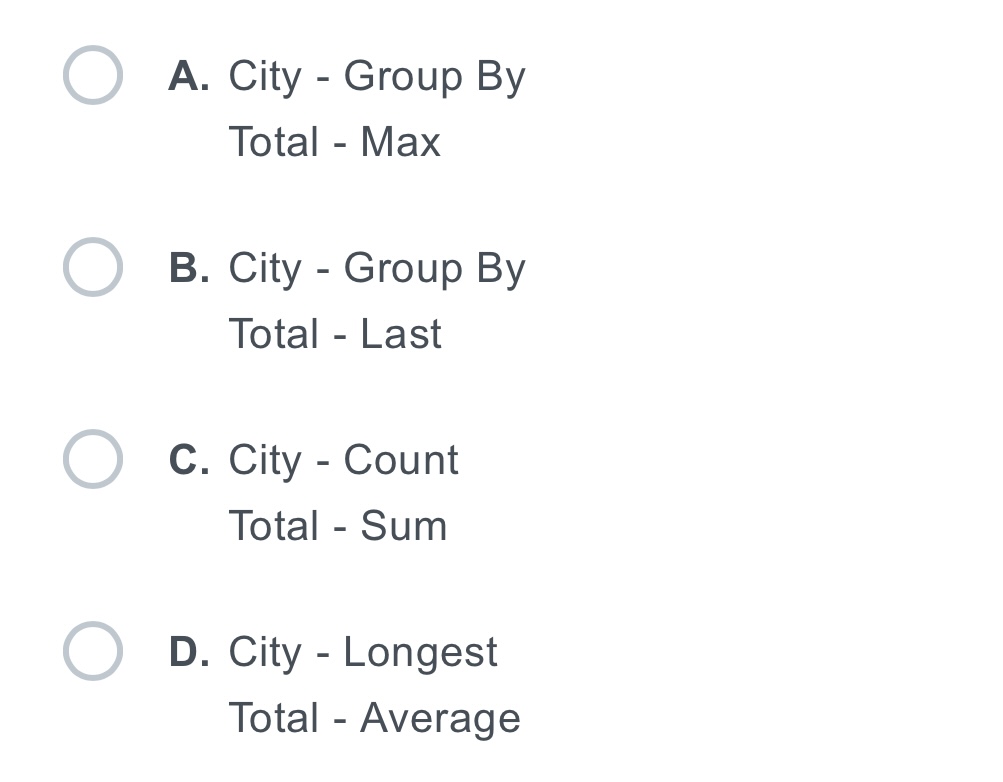 Solved Which configuration of the Summarize tool was used to | Chegg.com