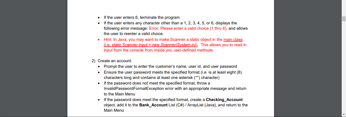 Solved Description For this assignment, you will code a | Chegg.com