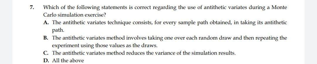 Solved 7. Which of the following statements is correct | Chegg.com