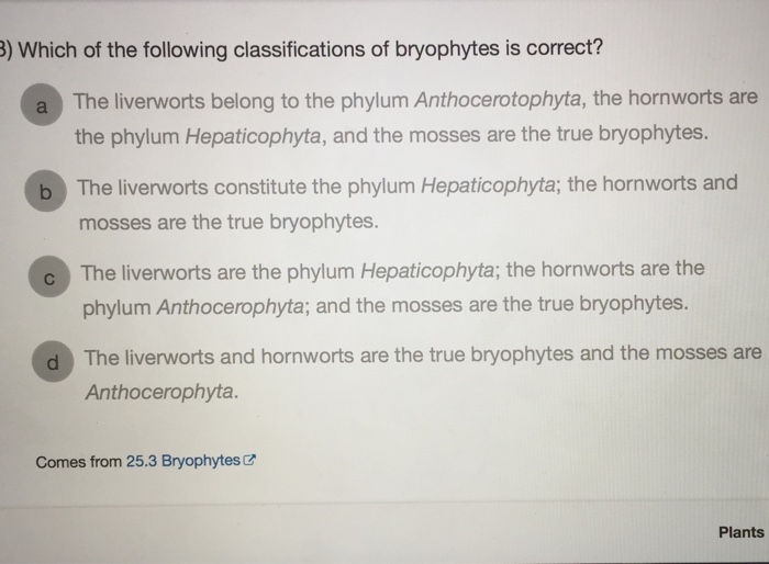 Solved ) Which of the following classifications of | Chegg.com