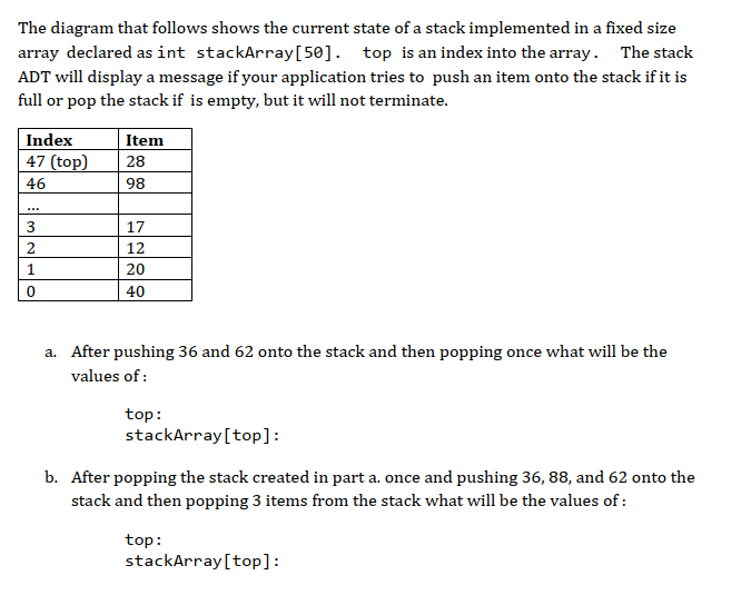 Solved The diagram that follows shows the current state of a | Chegg.com