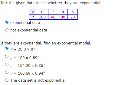 Solved Test the given data to see whether they are | Chegg.com