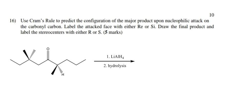 Solved 10 16) Use Cram's Rule to predict the configuration | Chegg.com