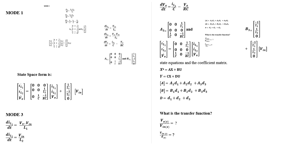 What Is The Total Transfer Function For These Modes