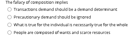 Solved The fallacy of composition implies Transactions | Chegg.com