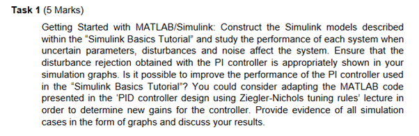 Solved Task 1 (5 Marks) Getting Started with | Chegg.com