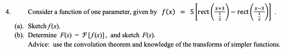 Solved 4. Consider a function of one parameter, given by | Chegg.com
