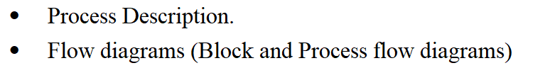 Solved - Process Description. - Flow diagrams (Block and | Chegg.com