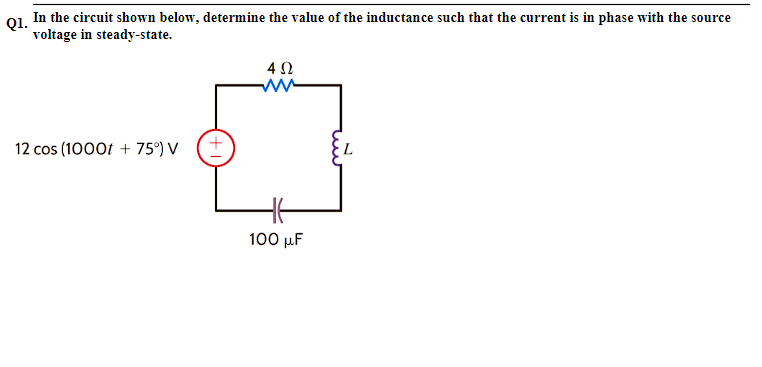 Solved 1n the circuit shown below, determine the value of | Chegg.com