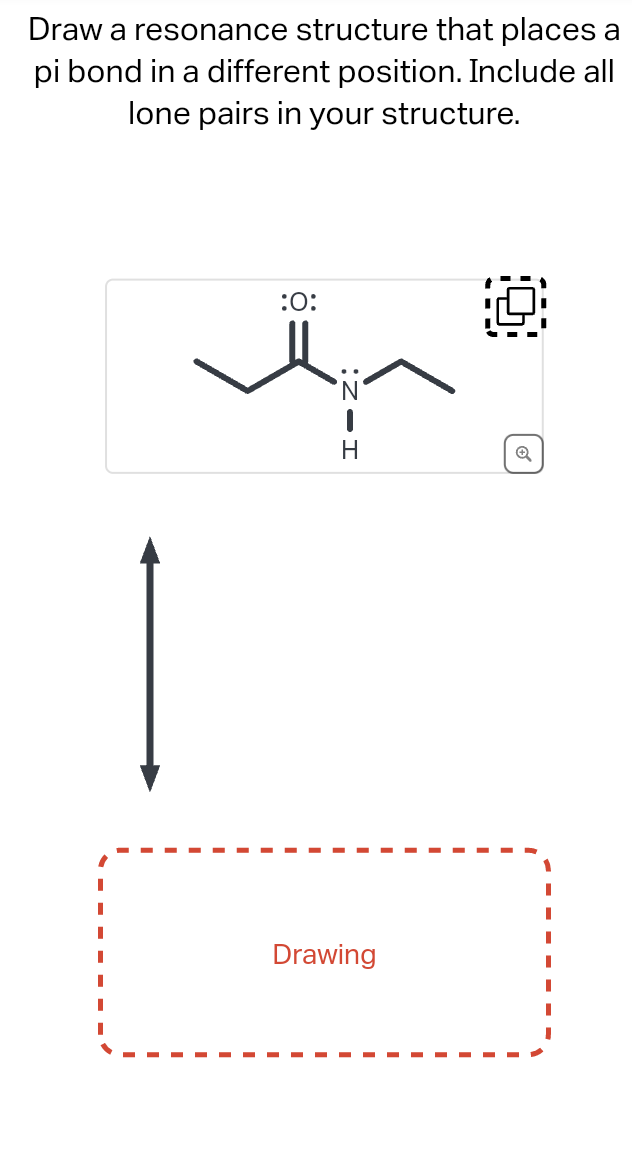 Solved Draw a resonance structure that places a pi bond in a | Chegg.com