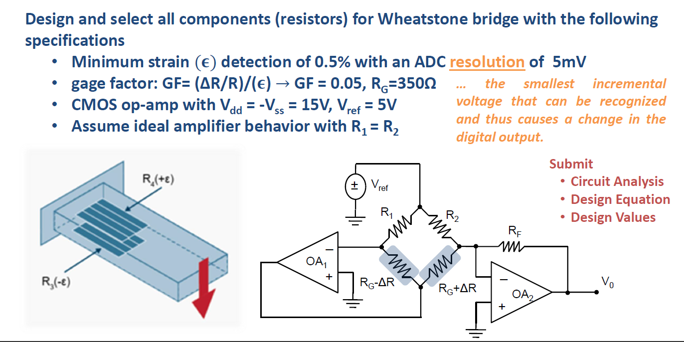 Solved Design and select all components (resistors) for | Chegg.com