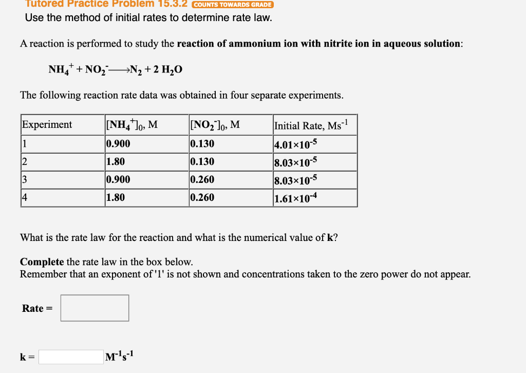 Solved Tutored Practice Problem 15.3.2 COUNTS TOWARDS GRADE | Chegg.com