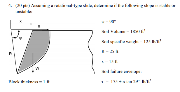 Solved х 4. (20 pts) Assuming a rotational-type slide, | Chegg.com