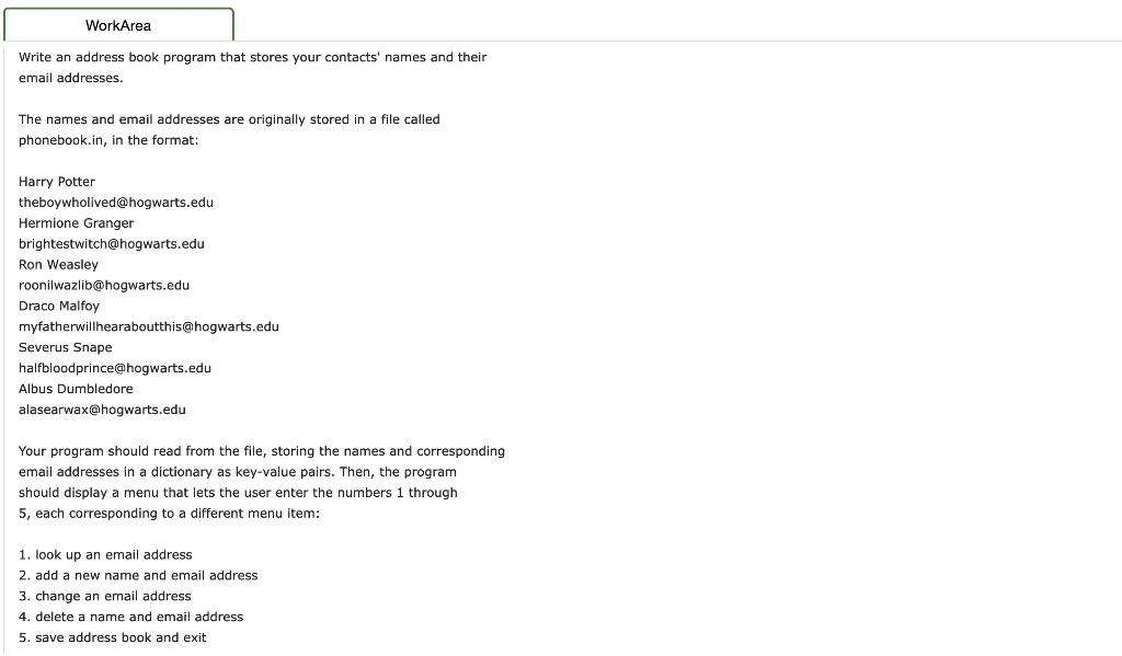 Solved Your program should read from the file, storing the | Chegg.com