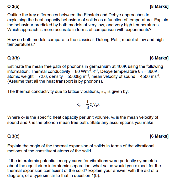 Solved Q 3(a)[8 ﻿Marks]Outline the key differences between | Chegg.com