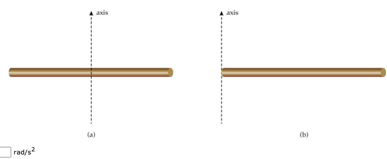 Solved A torque is applied to a long thin rod making it | Chegg.com