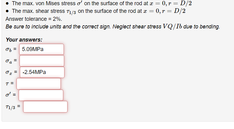 Solved P2 P1) a Problem Statement: An T-shaped rod of | Chegg.com
