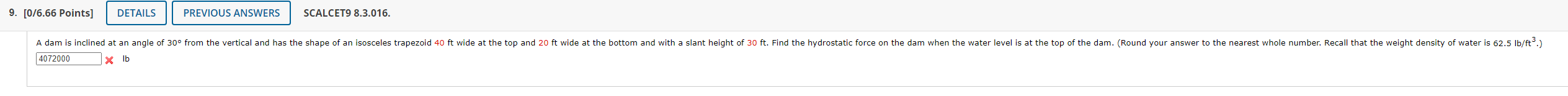 Solved 9. [0/6.66 Points] DETAILS PREVIOUS ANSWERS SCALCET9 | Chegg.com