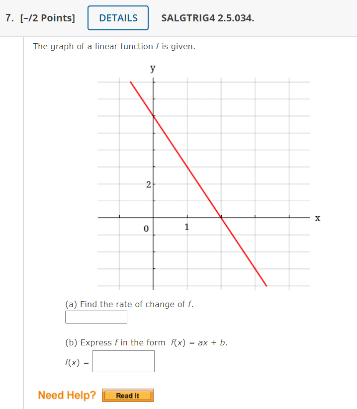Solved 4. [-12 Points] DETAILS SALGTRIG4 2.5.031. A table of | Chegg.com